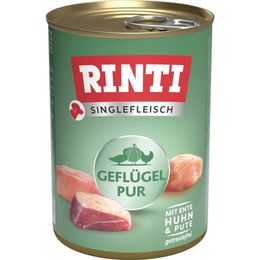 Rinti Hundefutter 'Singlefleisch' Gefl&uuml;gel Pur 400 g