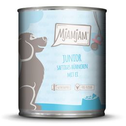 MjAMjAM Hundenassfutter 'Leckere Mahlzeiten' H&uuml;hnchen mit Ei Welpen 800 g