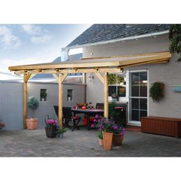 Weka Terrassen&uuml;berdachung 'Salsa' 424 x 257 cm braun