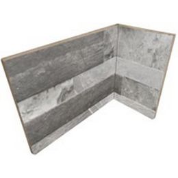 Innenecke 'Tiffany' Feinsteinzeug grau 10 x 20 cm