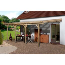 Weka Terrassen&uuml;berdachung 'Salsa' 704 x 306 cm braun