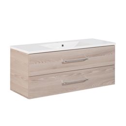 Fackelmann Waschbecken mit Unterschrank 'B.Clever' braun 120 x 50,8 x 46 cm