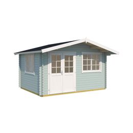 Weka Gartenhaus '401' Gr. 1 t&uuml;rkis 444,60 x 390 x 256,50 cm, inklusive Boden