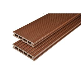 Kovalex Terrassendiele 'Exklusiv' WPC braun 1000 x 145 x 26 mm