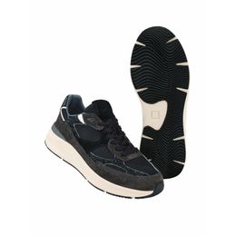 D.A.T.E. Herren Sneaker Musa Schwarz 55 % Rindleder, 40 % Polyester, 5 % Ziegenleder