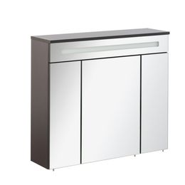 Fackelmann LED-Spiegelschrank 'Kara' anthrazit matt 79,5 x 70 x 22,5cm