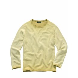 Mey & Edlich Mey & Edlich Herren Gegenton-Pullover Gelb 100 % Baumwolle