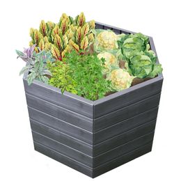 Garantia Hochbeet 'Ergo L 75 Wood' anthrazit/braun 110 x 75 x 110 cm
