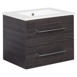 Fackelmann Waschbecken mit Unterschrank 'B.Perfekt' anthrazit 62 x 51 x 48 cm
