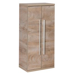 Fackelmann Midischrank 'Stanford ' braun furniert 50,5 x 106 x 32 cm