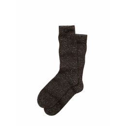 Mey & Edlich Mey & Edlich Herren Tweedspur-Stricksocke Braun 45 % Wolle, 40 % Polyamid, 15 % Seide
