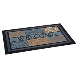 toom Sauberlaufmatte 'Welcome' 58 x 39 cm grau