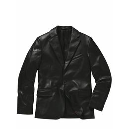 Mey & Edlich Mey & Edlich Herren Substanz-Sakko Schwarz 100 % Leder (Lammnappa)