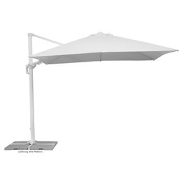 Schneider Ampelschirm 'Rhodos Twist Bianco' drehbar 300 x 300 cm