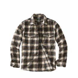 Mey & Edlich Mey & Edlich Herren Bitte-nicht-b&uuml;geln-Overshirt Braun 67 % Baumwolle, 33 % Wolle