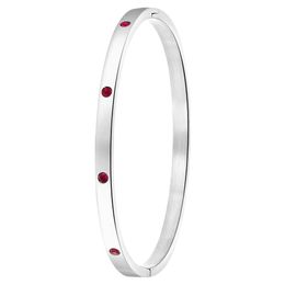 Lucardi Armband Damen Gr&ouml;&szlig;e Onesize rot / silber