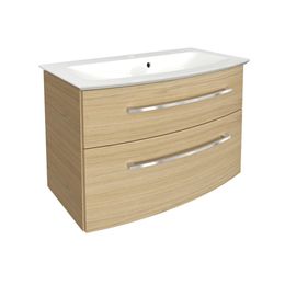 Fackelmann Waschbecken mit Unterschrank 'B.Style' braun 83,2 x 54,3 x 46 cm