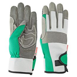 toom G&auml;rtnerhandschuh grau/gr&uuml;n Gr. 8
