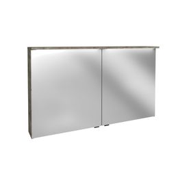 Fackelmann LED-Spiegelschrank 'Oxford' braun 120,2 x 69,6 x 20 cm