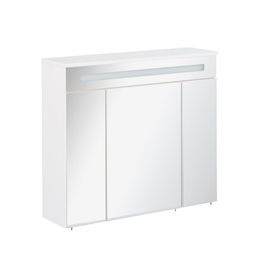 Fackelmann LED-Spiegelschrank 'Kara' wei&szlig; matt 79,5 x 70 x 22,5 cm