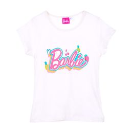 Barbie Shirt 'Barbie T-Shirt' M&auml;dchen Gr&ouml;&szlig;e 128 wei&szlig;