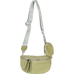 styleBREAKER Umh&auml;ngetasche '2-Teiliges Set Halbmond Crossbody Bag' Damen Gr&ouml;&szlig;e One Size gr&uuml;n