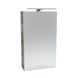 Fackelmann LED-Spiegelschrank 'SBC' braun 40 x 68 x 15,3 cm links