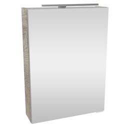 Fackelmann LED-Spiegelschrank 'SBC' braun 50 x 68 x 15,3 cm links