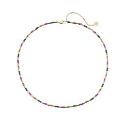Hey Happiness Kette 'Candy Color Tube Bead' Damen Gr&ouml;&szlig;e Onesize gold