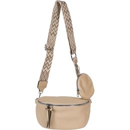 styleBREAKER Umh&auml;ngetasche '2-Teiliges Set Halbmond Crossbody Bag' Damen Gr&ouml;&szlig;e One Size schlammfarben