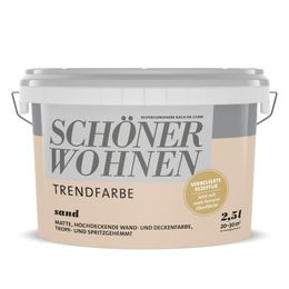 Sch&ouml;ner Wohnen Farbe Sch&ouml;ner Wohnen Farbe Trendfarbe 'Sand' sandfarben matt 2,5 l
