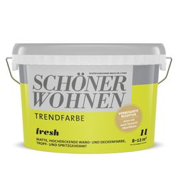 Sch&ouml;ner Wohnen Farbe Sch&ouml;ner Wohnen Farbe Trendfarbe 'Fresh' apfelgr&uuml;n matt 1 l
