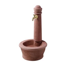 Garantia Wasserzapfs&auml;ule 'Roma' Steinoptik redstone &Oslash; 54 x 100 cm