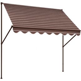 Angerer Freizeitm&ouml;bel Klemmmarkise 'Exklusiv' mit Volant/wasserabweisend 250 x 150 cm