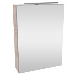 Fackelmann LED-Spiegelschrank 'SBC' braun 50 x 68 x 15,3 cm rechts