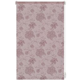 Gardinia EasyFix Rollo 'Dekor' mit Stickerei ros&eacute; 120 x 150 cm