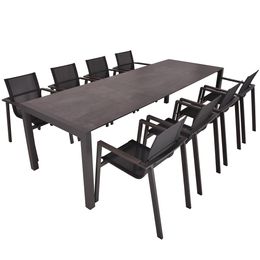 Garden Pleasure Gartenm&ouml;belset 'Sophia' f&uuml;r 8 Personen Aluminium