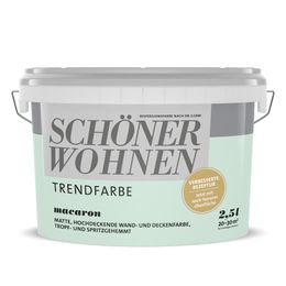 Sch&ouml;ner Wohnen Farbe Sch&ouml;ner Wohnen Farbe Trendfarbe 'Macaron' minzgr&uuml;n matt 2,5 l