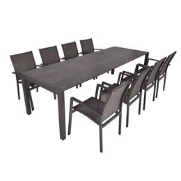 Garden Pleasure Gartenm&ouml;belset 'Sophia' f&uuml;r 8 Personen Aluminium