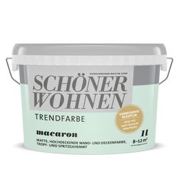 Sch&ouml;ner Wohnen Farbe Sch&ouml;ner Wohnen Farbe Trendfarbe 'Macaron' minzgr&uuml;n matt 1 l