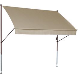 Angerer Freizeitm&ouml;bel Klemmmarkise 'Style' mit Volant/wasserabweisend 150 x 150 cm