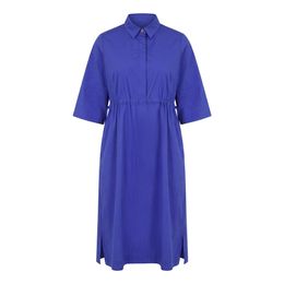 Ulla Popken Kleid Damen Gr&ouml;&szlig;e 50/52 blau / violettblau Sommerkleid