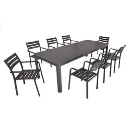 Garden Pleasure Gartenm&ouml;belset 'Amira' f&uuml;r 8 Personen Aluminium