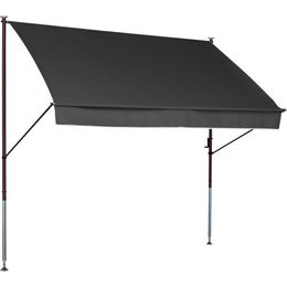 Angerer Freizeitm&ouml;bel Klemmmarkise 'Style' mit Volant/wasserabweisend 250 x 150 cm