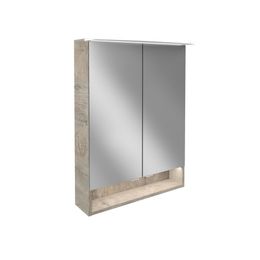 Fackelmann LED-Spiegelschrank 'B.Style' braun 60 x 81,2 x 15,3 cm