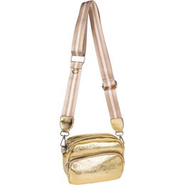 styleBREAKER Umh&auml;ngetasche 'Rechteckige Umh&auml;ngetasche Set 2-Teilig' Damen Gr&ouml;&szlig;e One Size gold