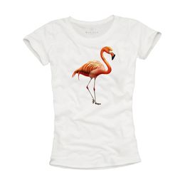 Makaya Shirt 'Flamingo' Damen Gr&ouml;&szlig;e L wei&szlig;