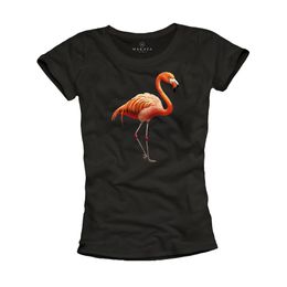 Makaya Shirt 'Flamingo' Damen Gr&ouml;&szlig;e XL schwarz