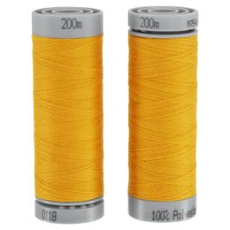 GERSTER N&auml;hgarn Polyester gelb 2,2 x 9 cm