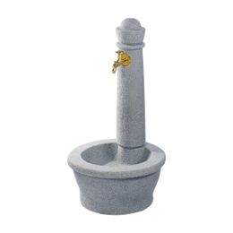 Garantia Wasserzapfs&auml;ule 'Roma' Steinoptik light granite &Oslash; 54 x 100 cm